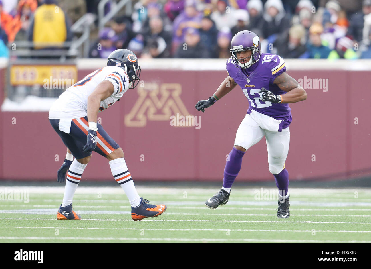 Minneapolis, Minnesota, USA. 28th Dec, 2014. Minnesota Vikings wide ...