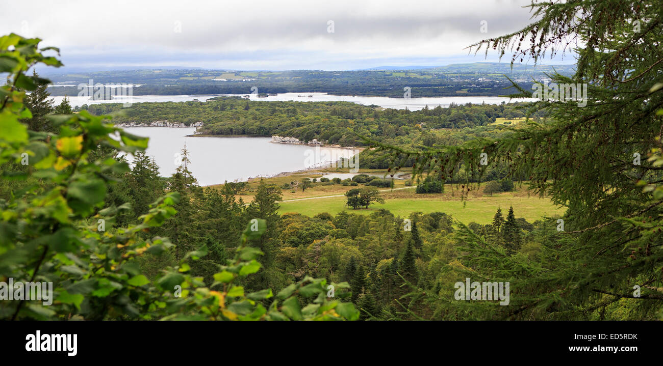 View Middle Lake from the top of Torc Mountain Stock Photo - Alamy