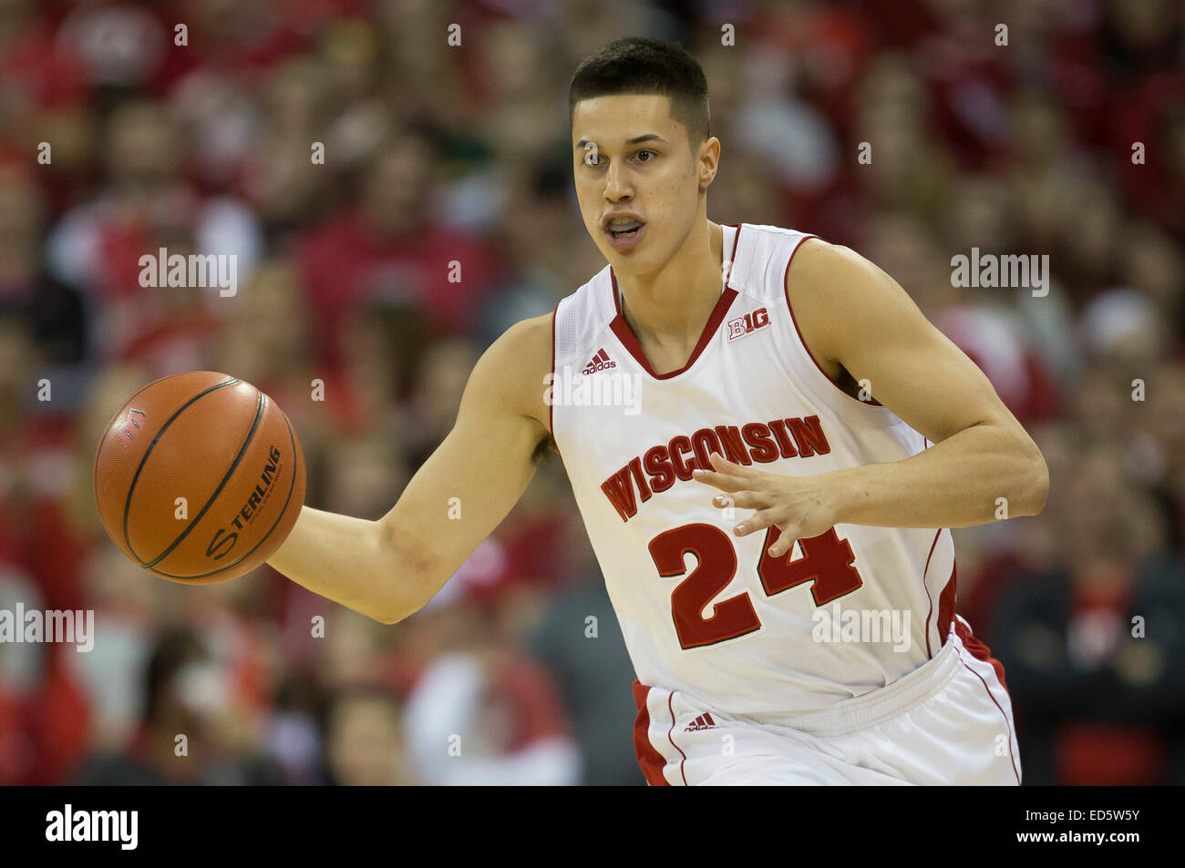 December 28, 2014: Wisconsin Badgers guard Bronson Koenig (24) in ...