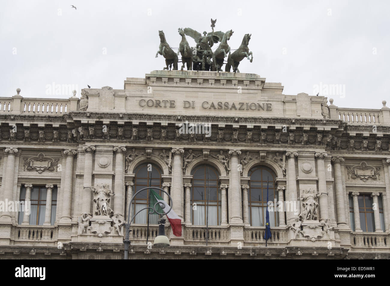 detail of building of Court of Appeal in Rome Stock Photo - Alamy