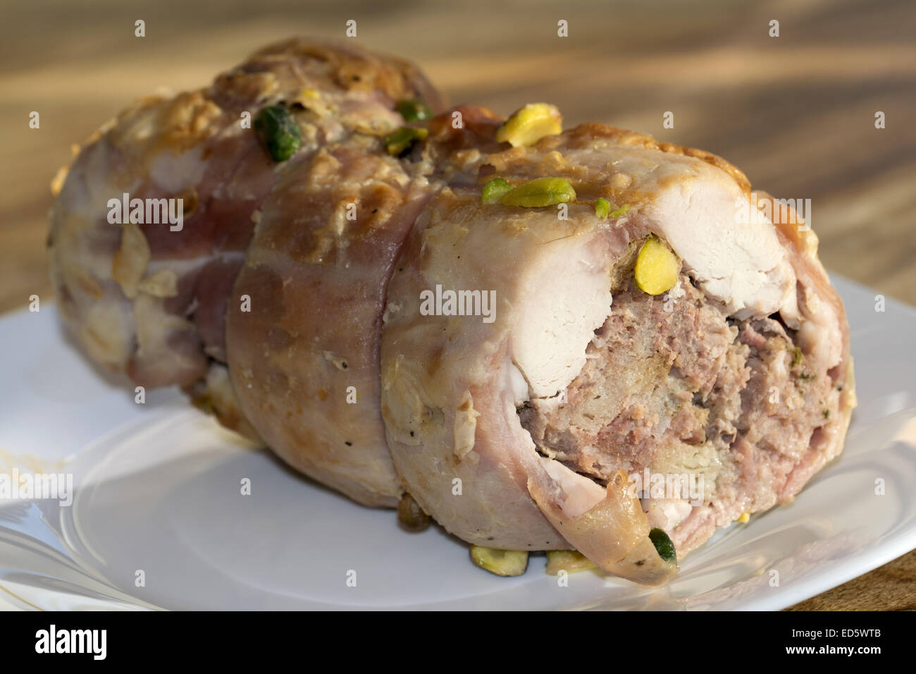 traditional Christmas dish : stuffed rabbit Stock Photo - Alamy