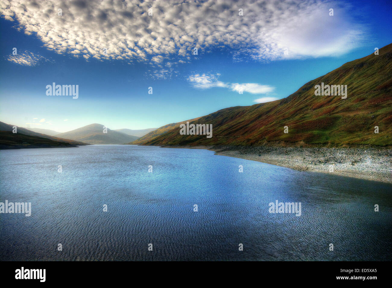 The stunning views around the area of Loch Lyon in Glen Lyon in the ...