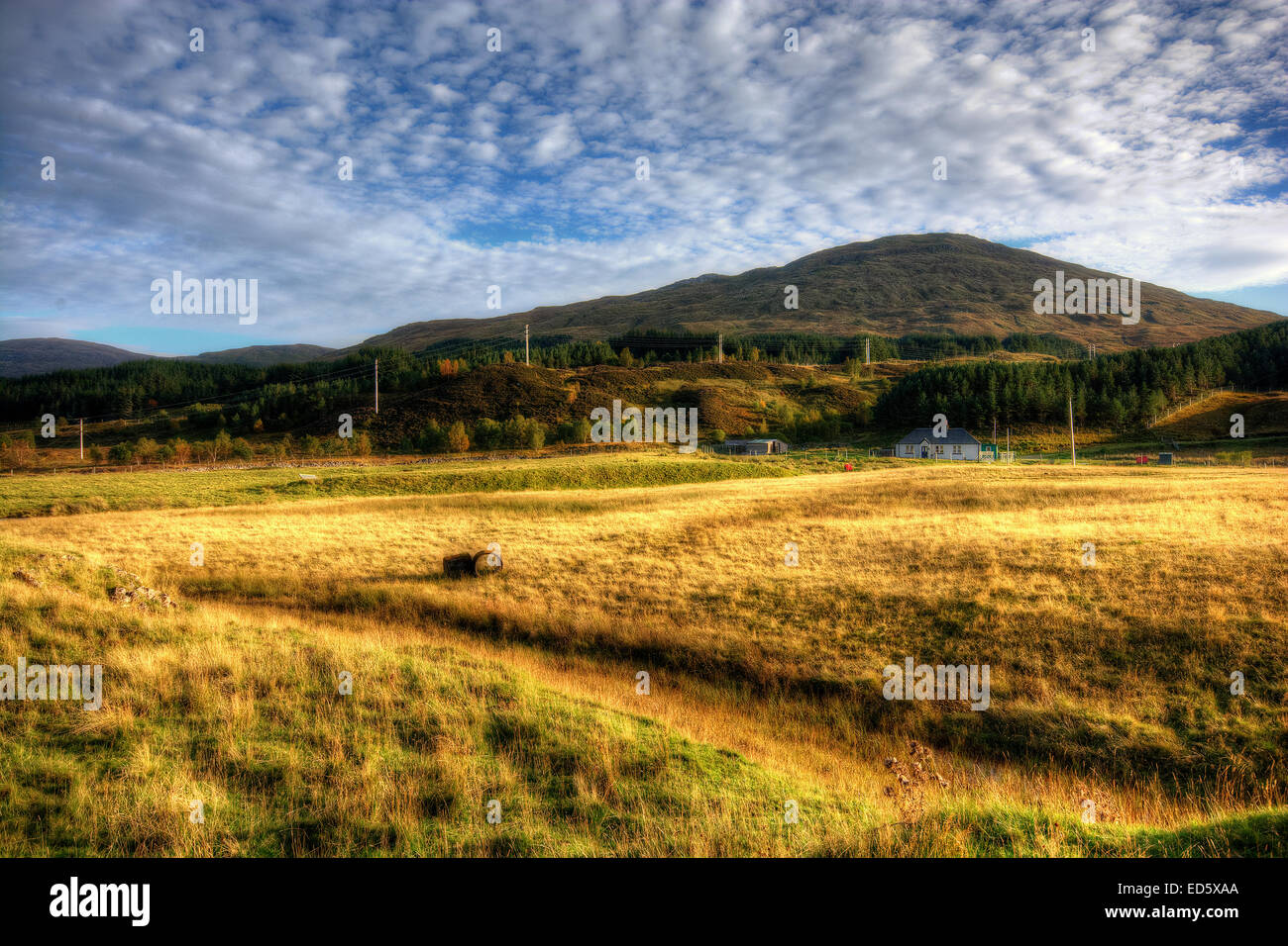 The stunning views around the area of Loch Lyon in Glen Lyon in the ...