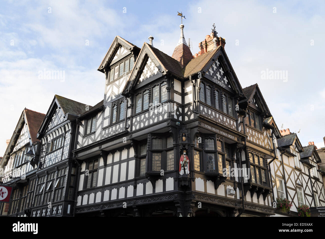 Chester rows medieval hi-res stock photography and images - Alamy