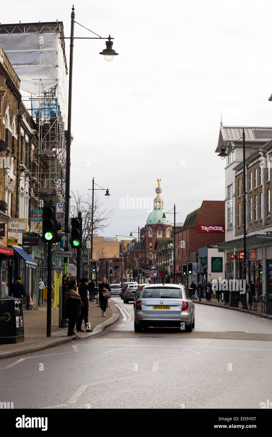 The Broadway, Wimbledon, London, UK Stock Photo - Alamy