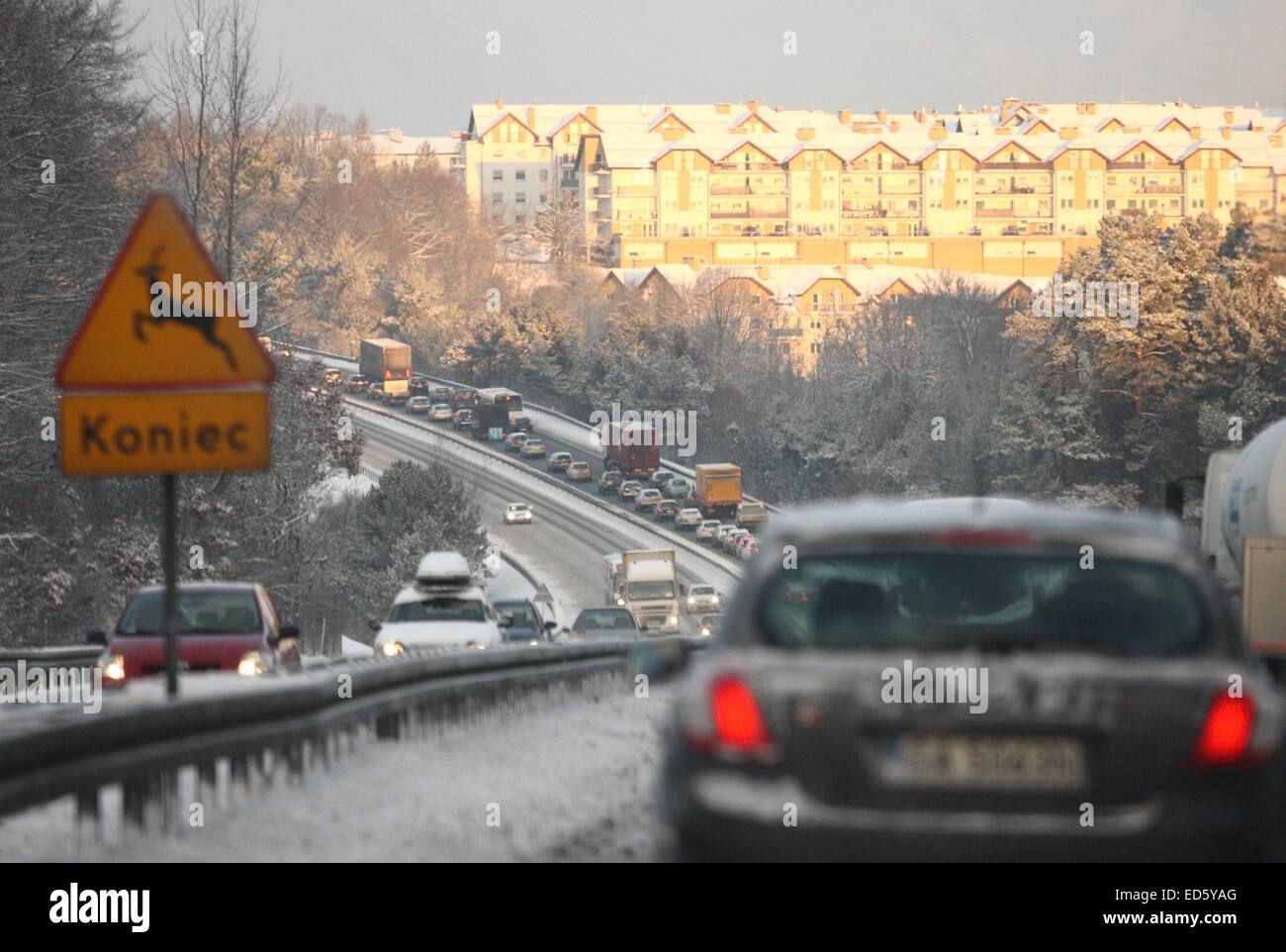 TriCity, Poland 29th, Dec. 2014 Heavy snow paralyzes road traffic in ...