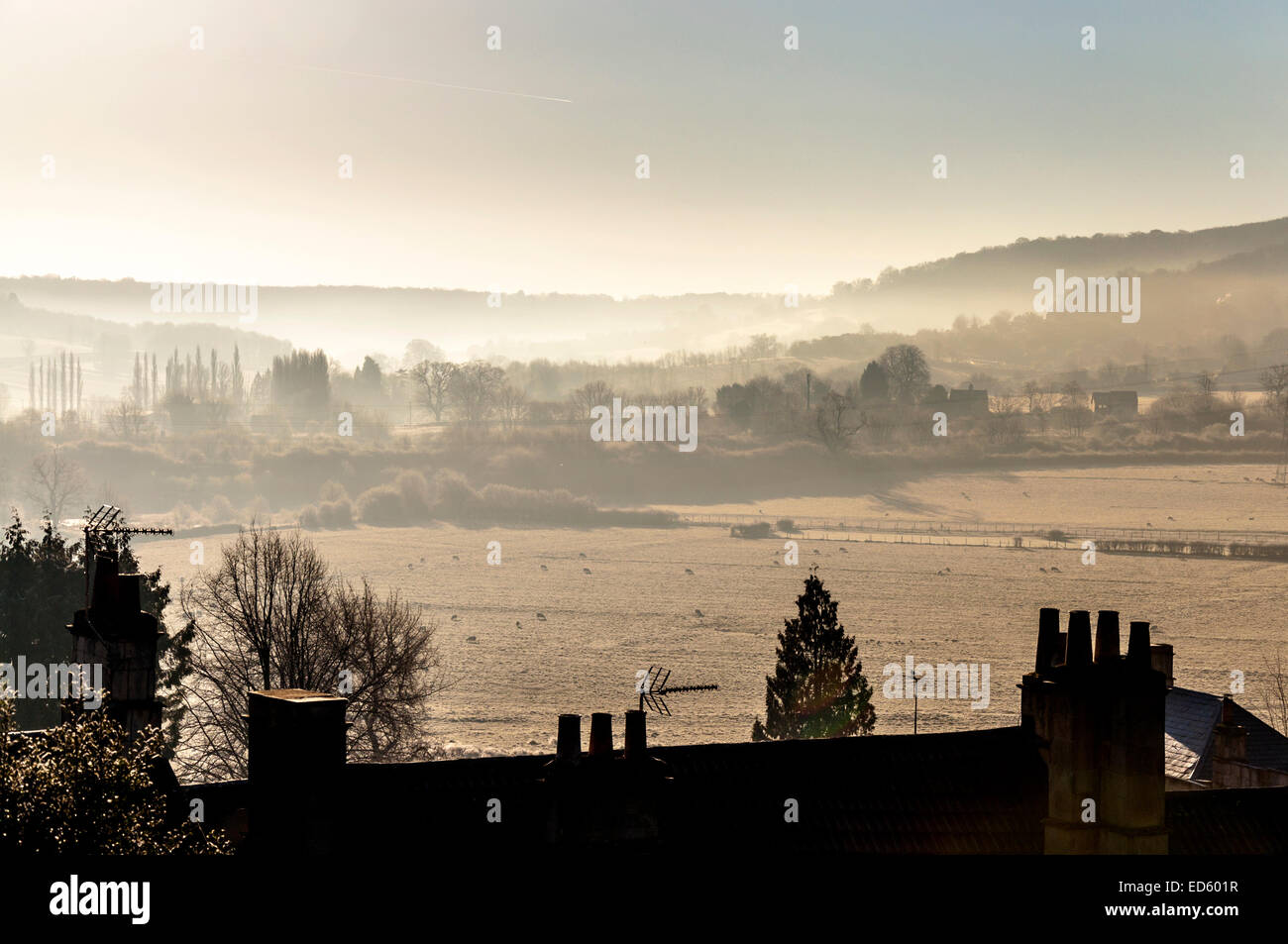 Batheaston, Somerset, UK. 29th December, 2014. UK weather. Cold and ...