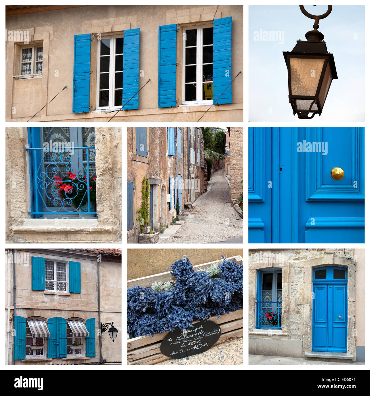 Provence collage - France Stock Photo - Alamy