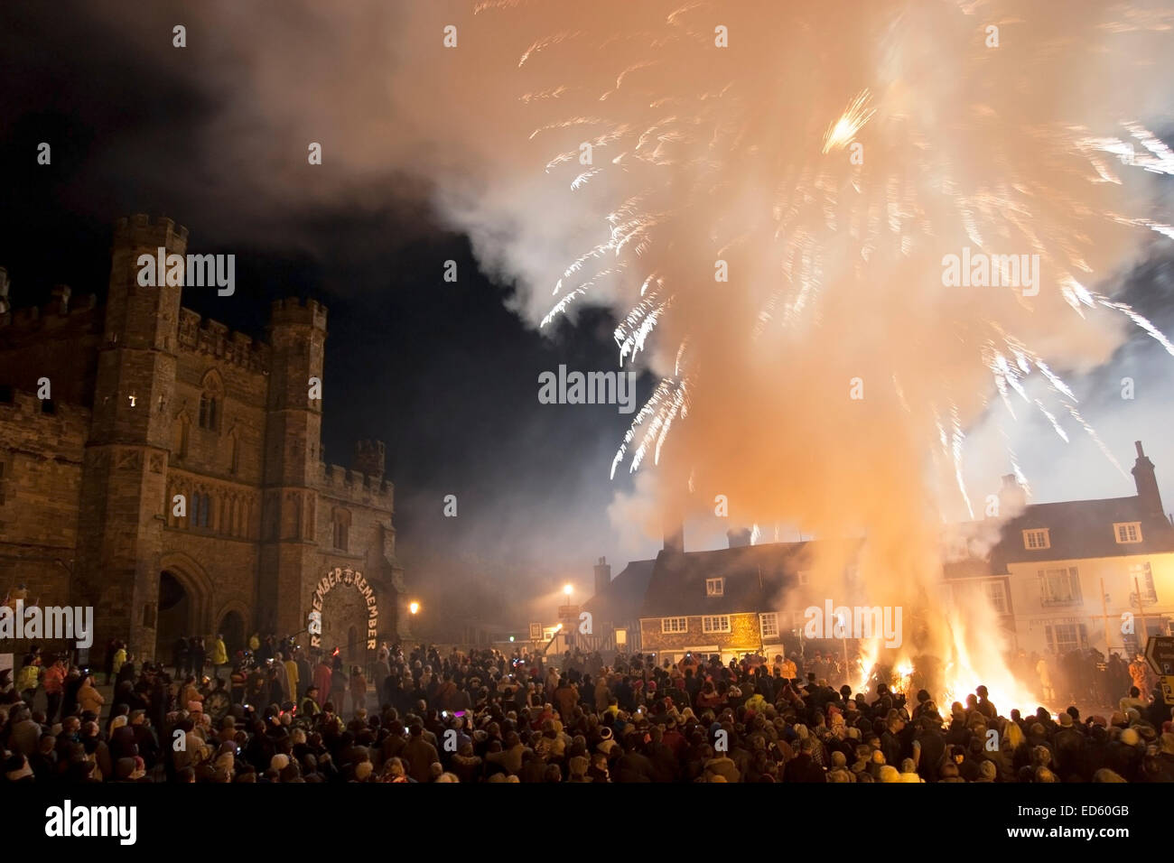 Battle Bonfire Night 2012, East Sussex, England Stock Photo - Alamy