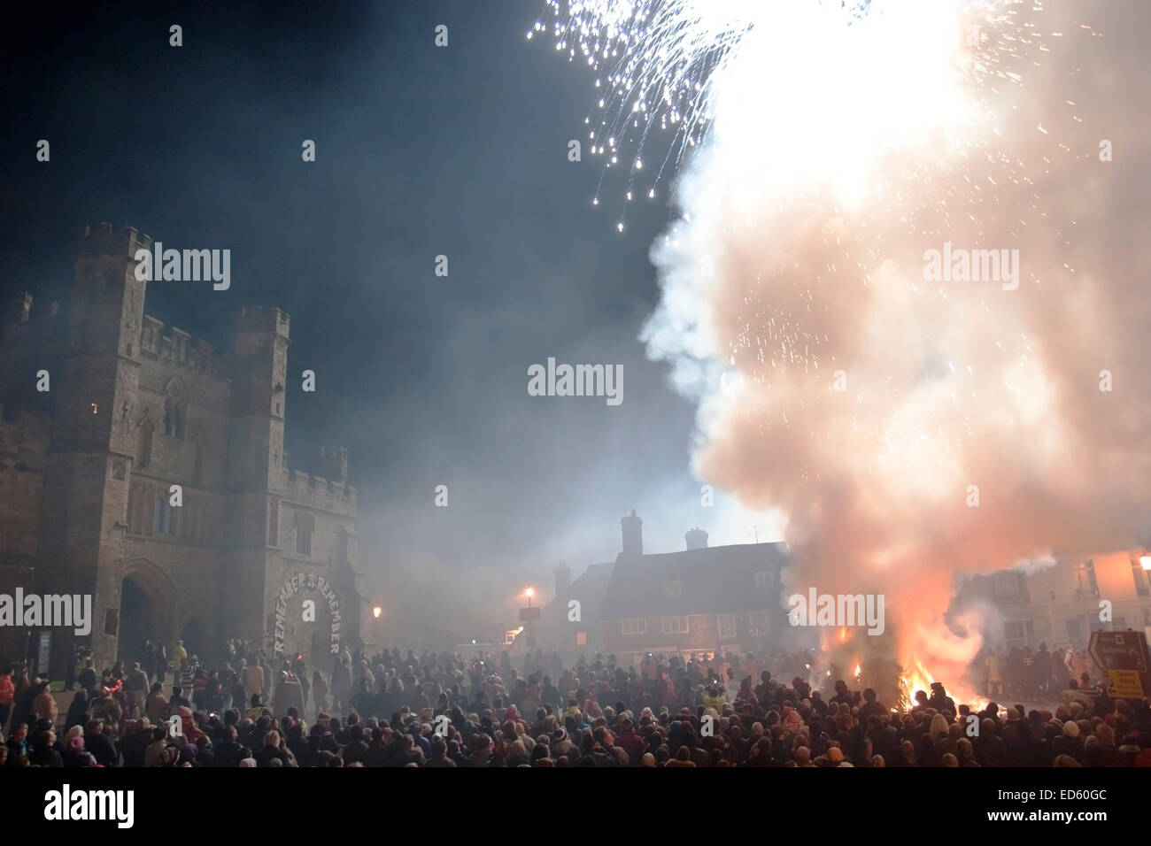 Battle Bonfire Night 2012, East Sussex, England Stock Photo - Alamy