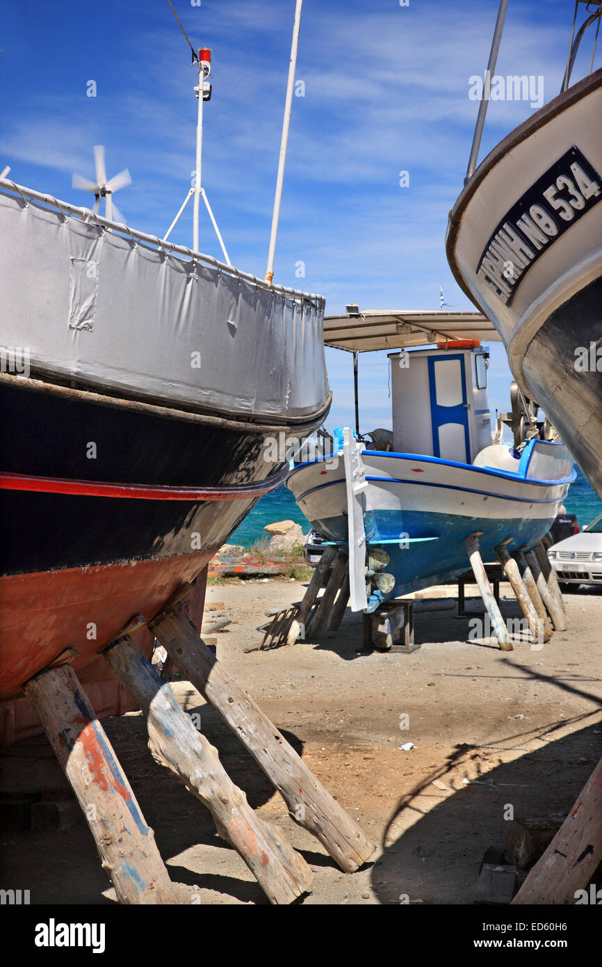At the traditional shipyards of (Nea) Potidaea (Potidea), Kassandra ...