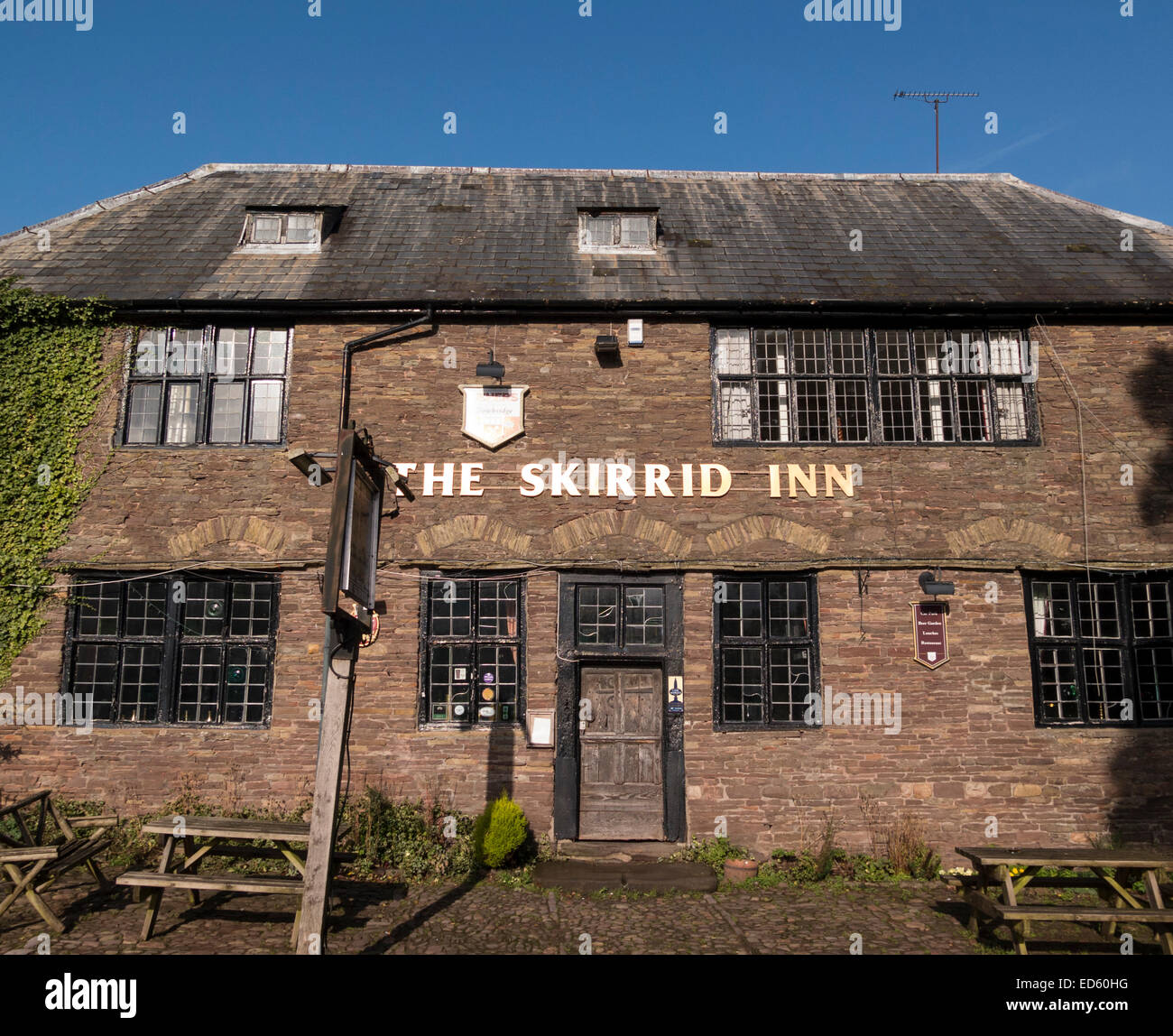 The Skirrid Inn pub , dating from about 1100, Llanvihangel Crucorney ...