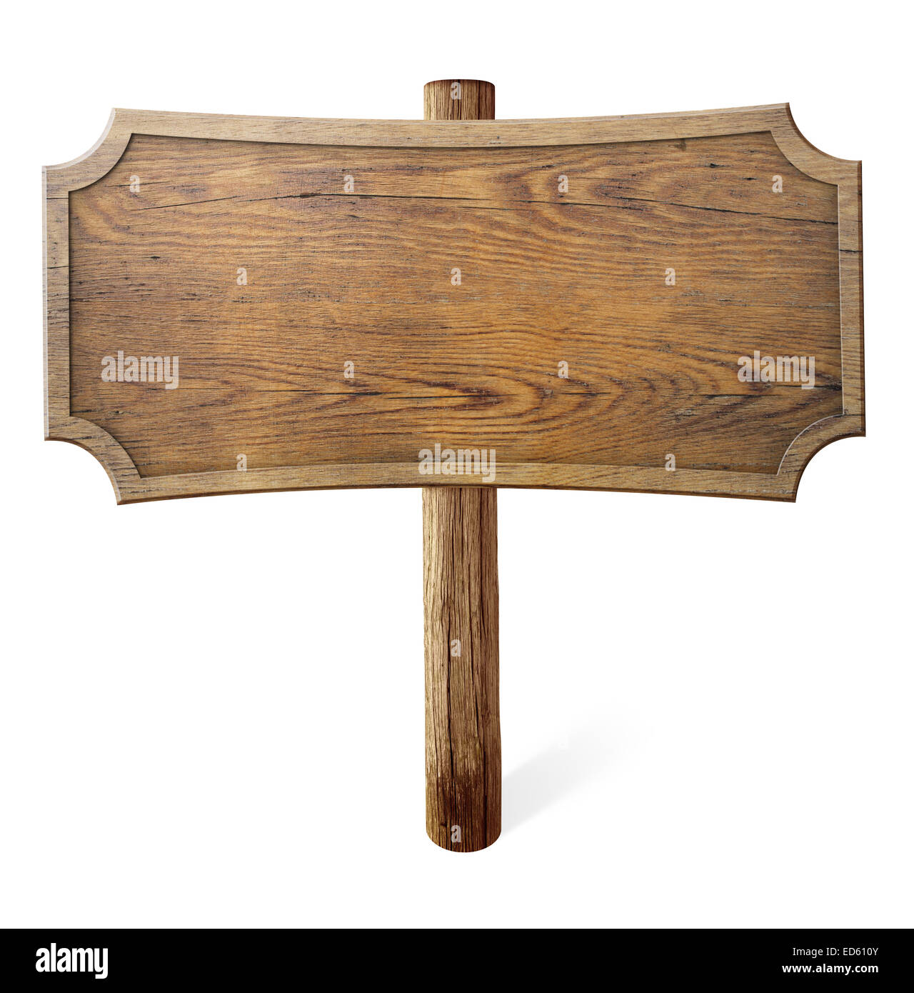 Road sign on road Cut Out Stock Images & Pictures - Alamy