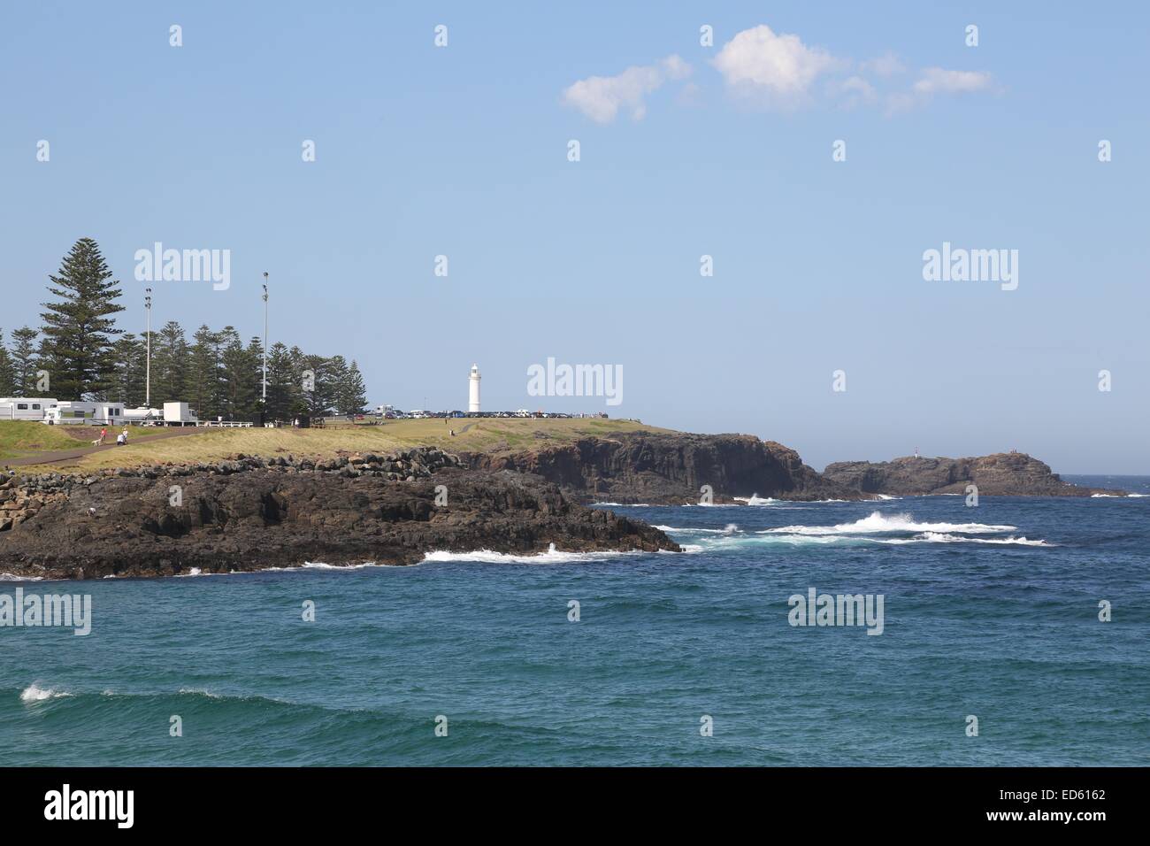 View looking north towards Blowhole Point in Kiama Stock Photo - Alamy