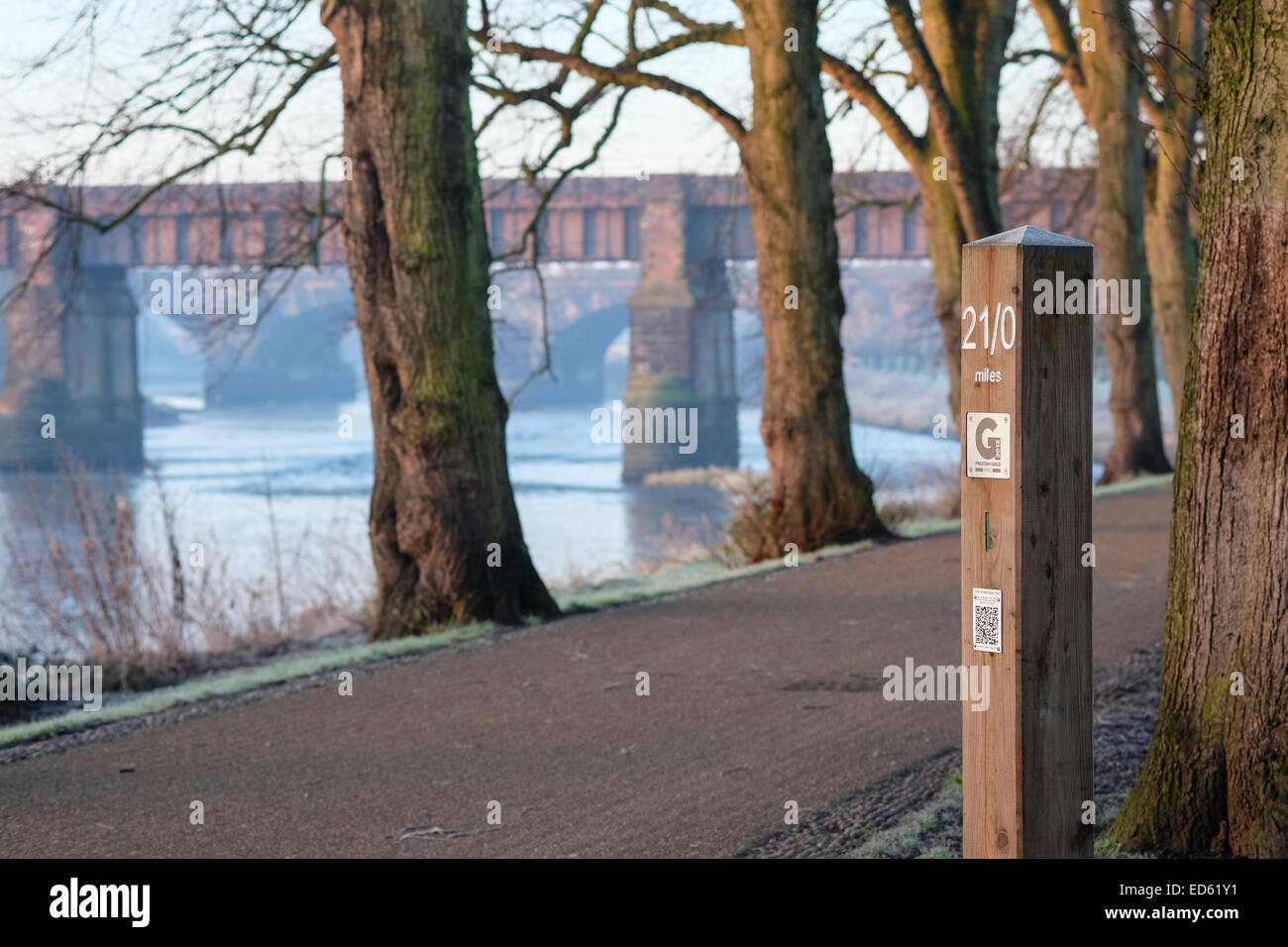 Preston Lancashire: The start and finish point of the Guild Wheel Cycle ...