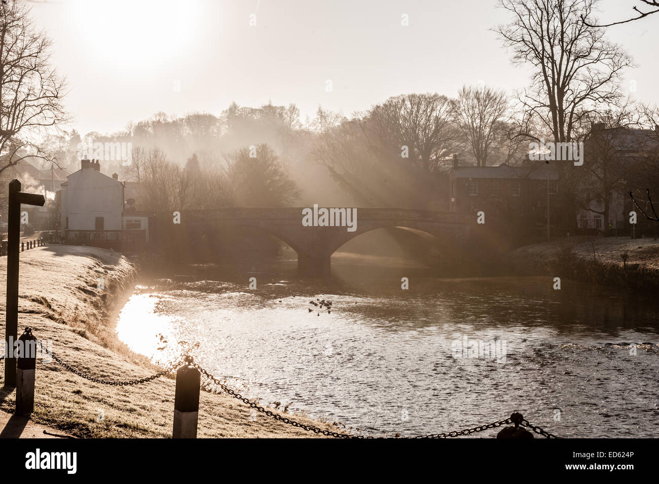 River Eden Bridge Appleby Cumbria Stock Photo - Alamy