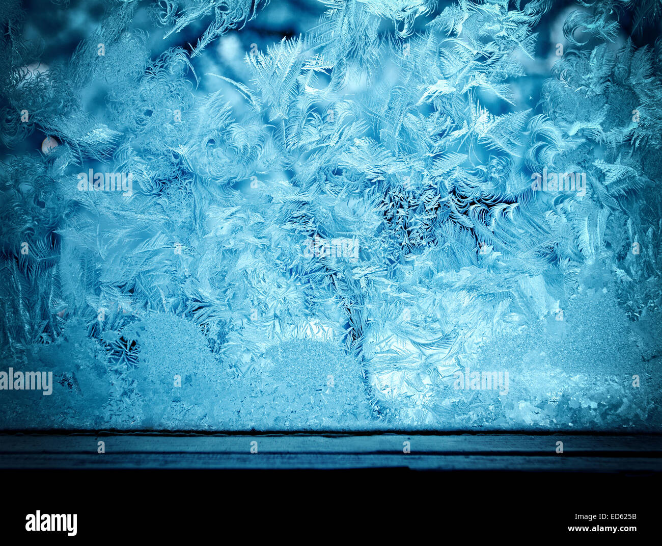 Frozen ice texture on the window Stock Photo - Alamy