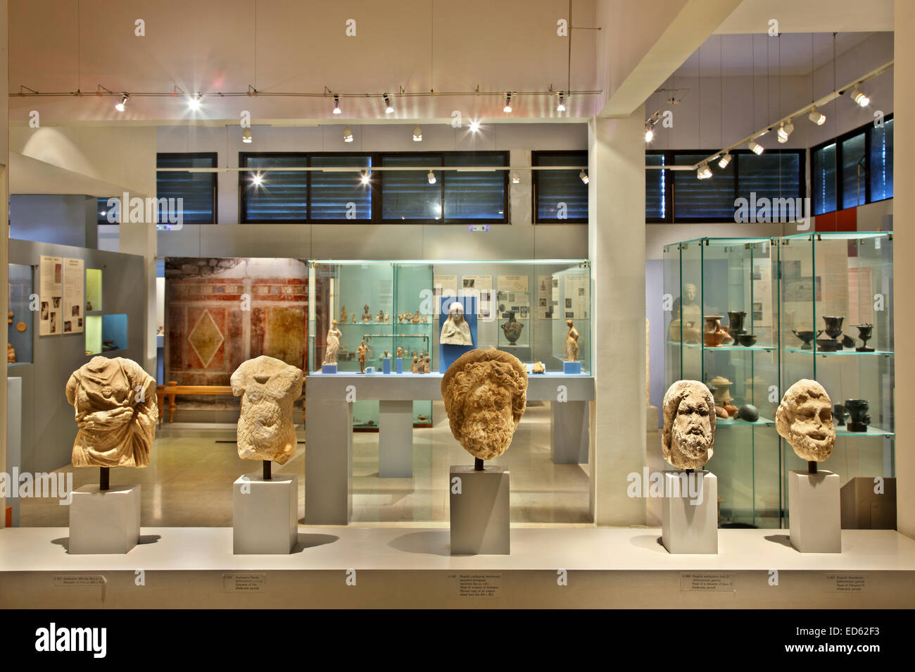 Inside view of the Archaeological Museum of Amphipolis, Serres ...