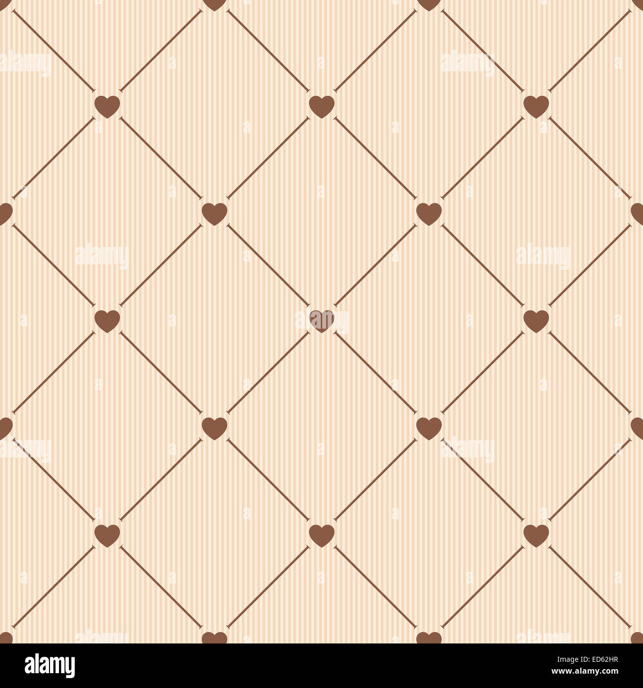 Hearts seamless pattern on cardboard texture Stock Photo - Alamy