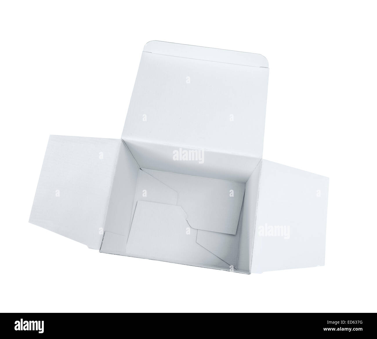 Empty cardboard box from above Stock Photo - Alamy
