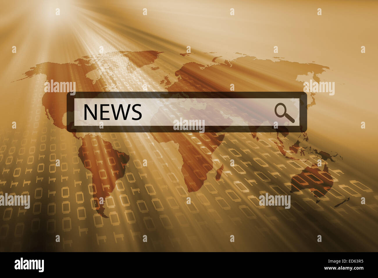 news written in search bar of a search engine Stock Photo - Alamy
