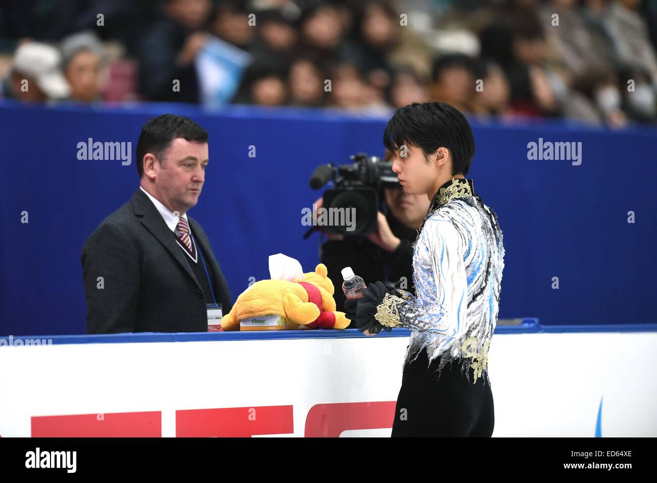 (L-R) Brian Orser, Yuzuru Hanyu, DECEMBER 27, 2014 - Figure Skating ...