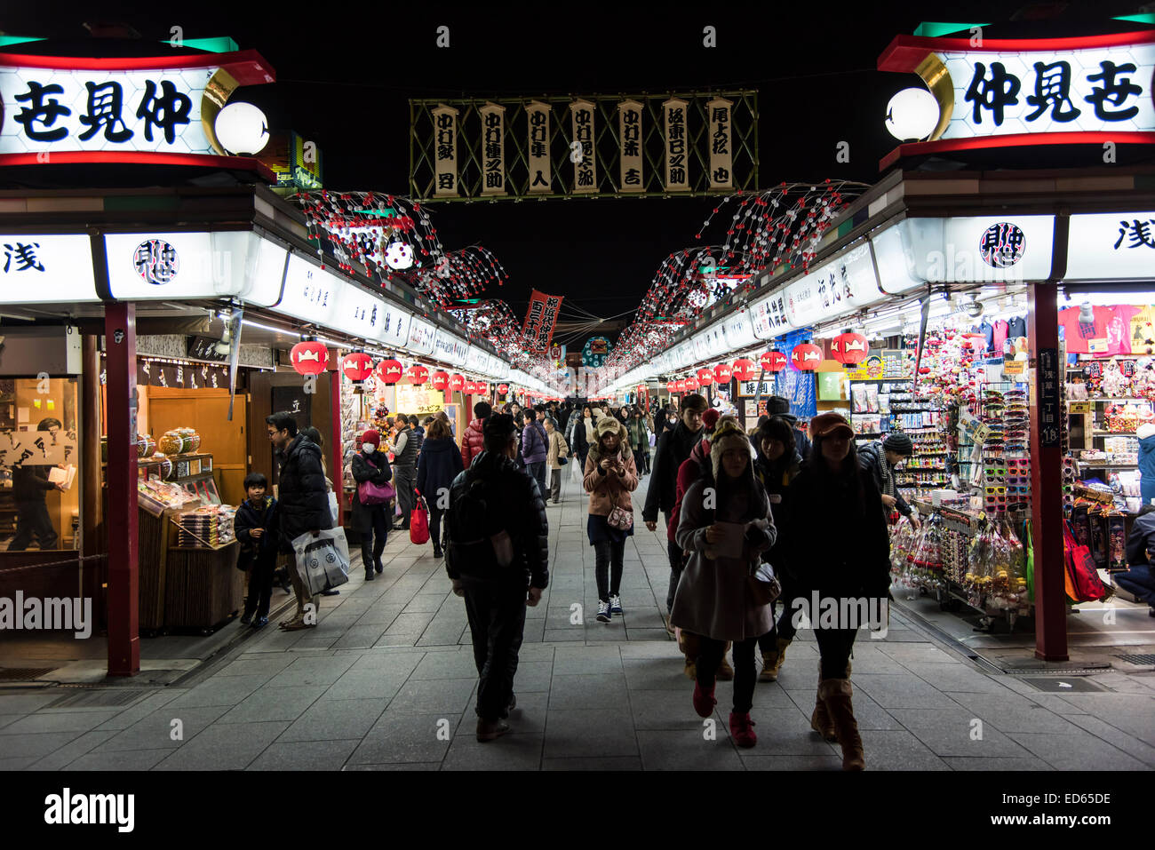 Sensouji temple,Asakusa,Taito-Ku,Tokyo,Japan Nakamise shopping street ...
