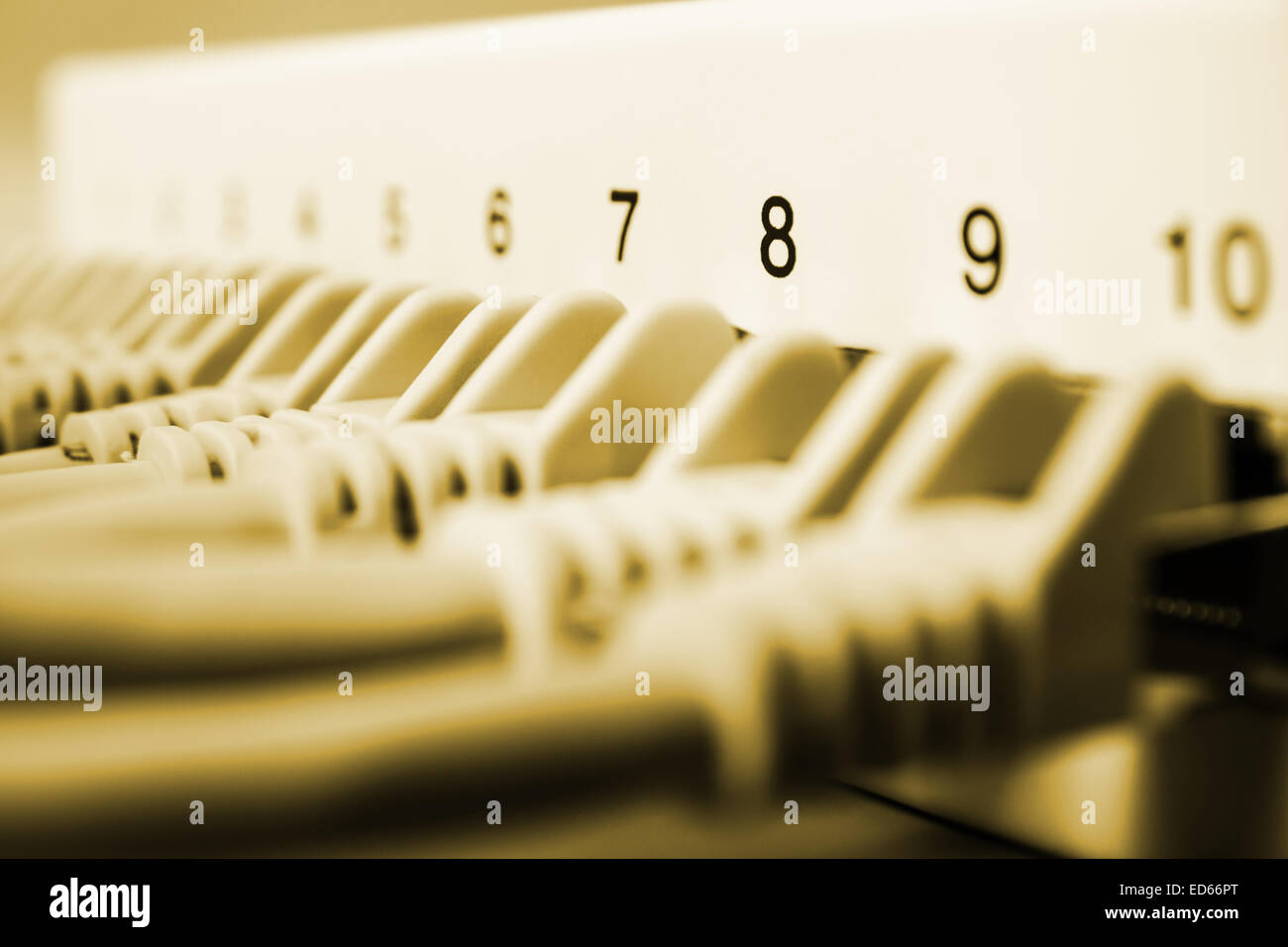 network hub in orange yellow color Stock Photo - Alamy