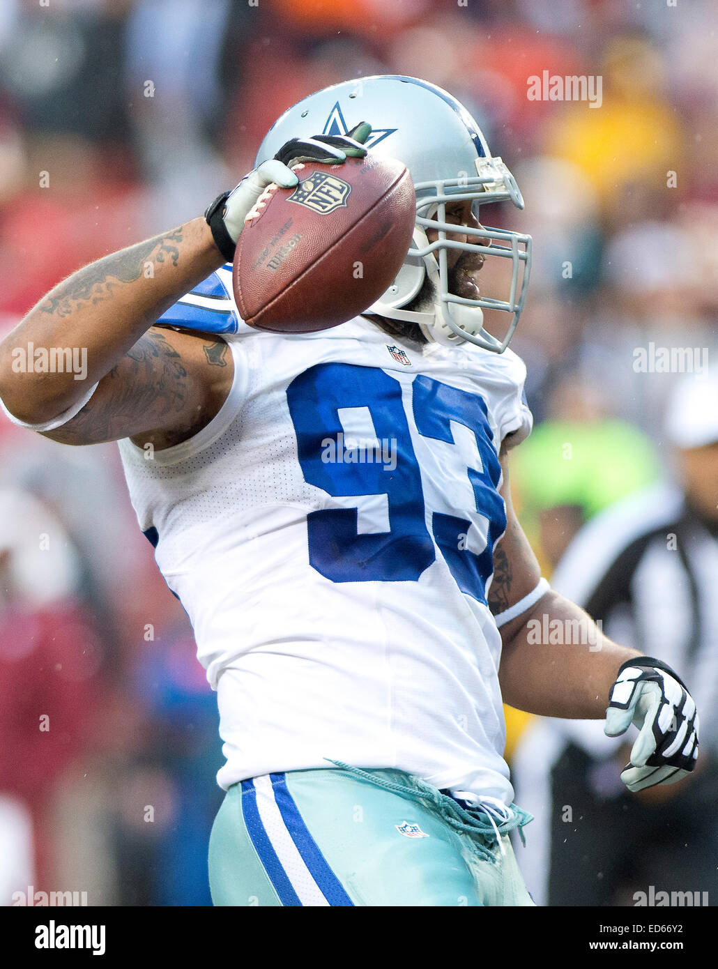 Dallas Cowboys defensive end Anthony Spencer (93) celebrates the ...