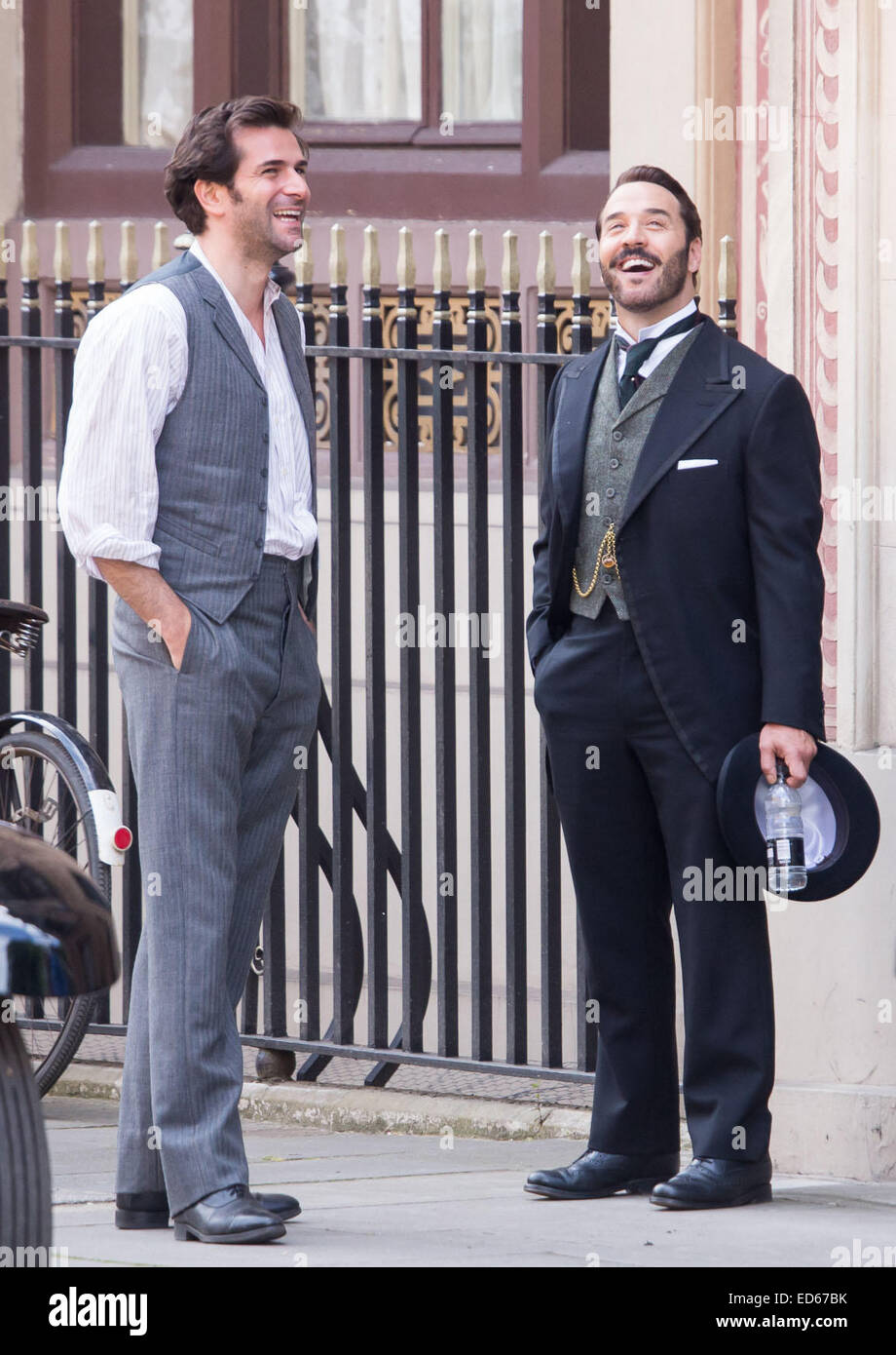 Filming takes place on the set of ITV drama series 'Mr Selfridge ...