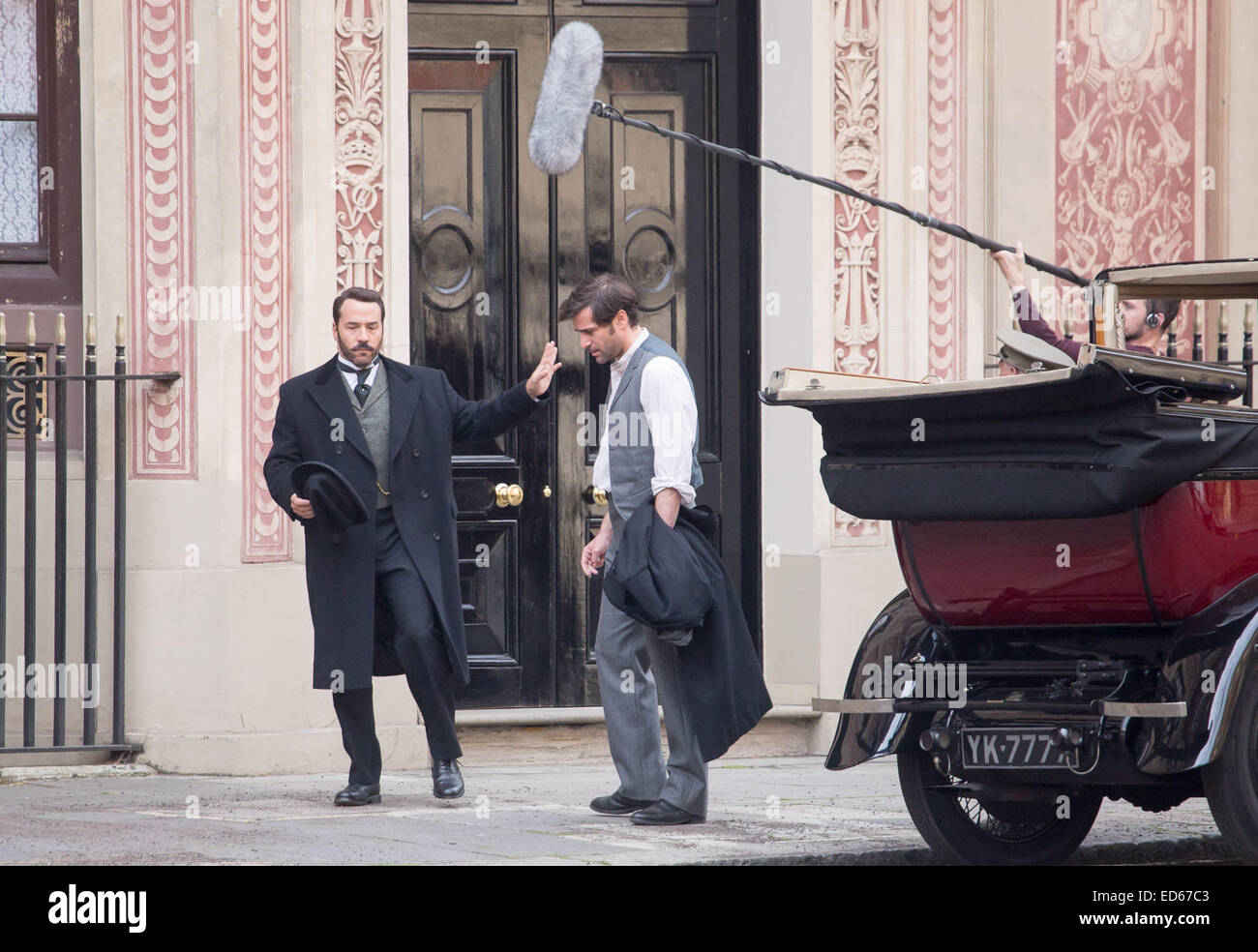 Filming takes place on the set of ITV drama series 'Mr Selfridge ...