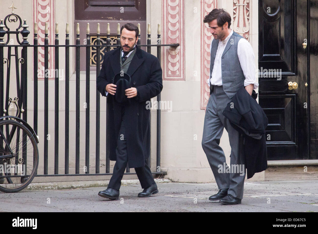Filming takes place on the set of ITV drama series 'Mr Selfridge ...