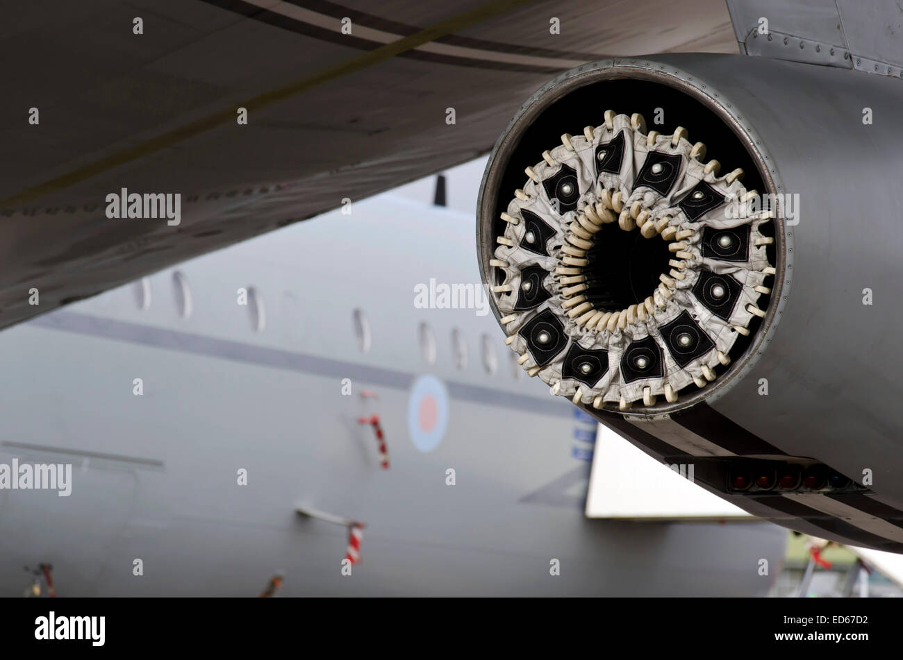The refuelling connector on a Vickers VC10 K3 converted for mid-air ...