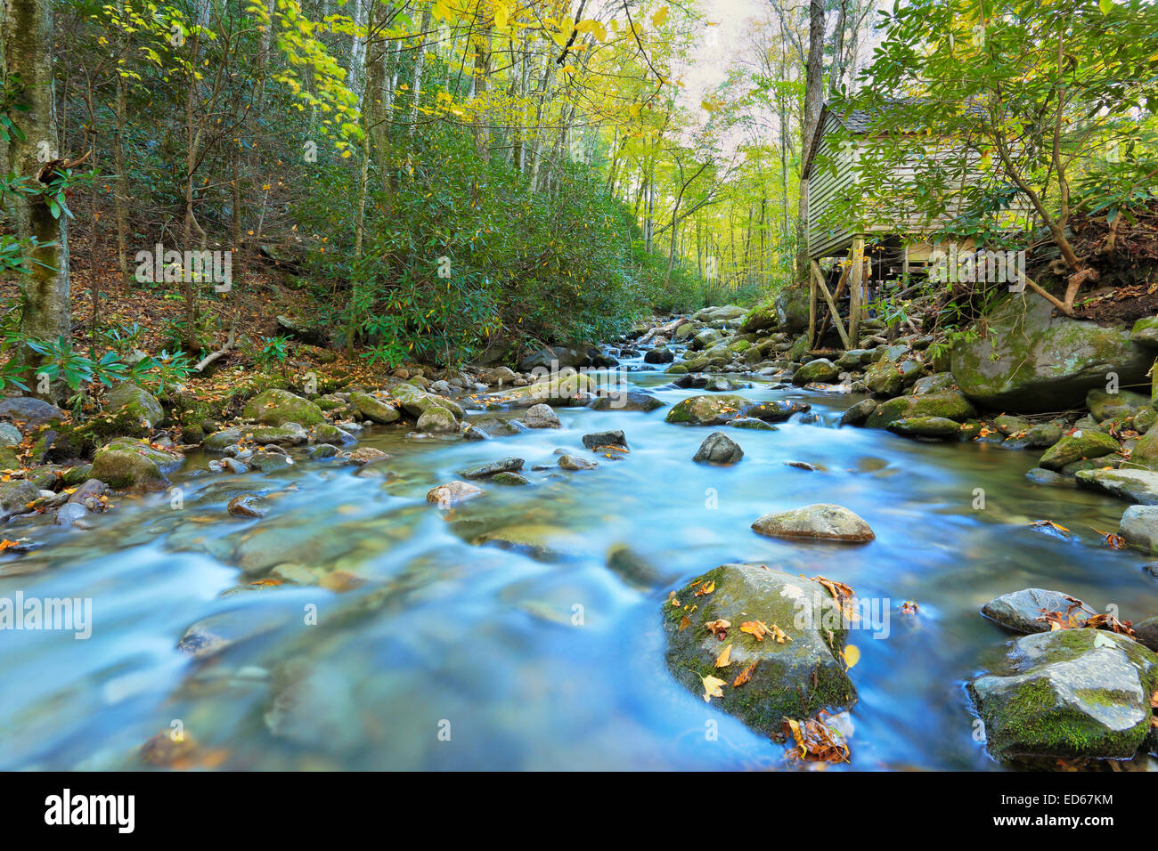 Reagan Mill, Great Smoky Mountains National Park, Tennessee, USA Stock ...