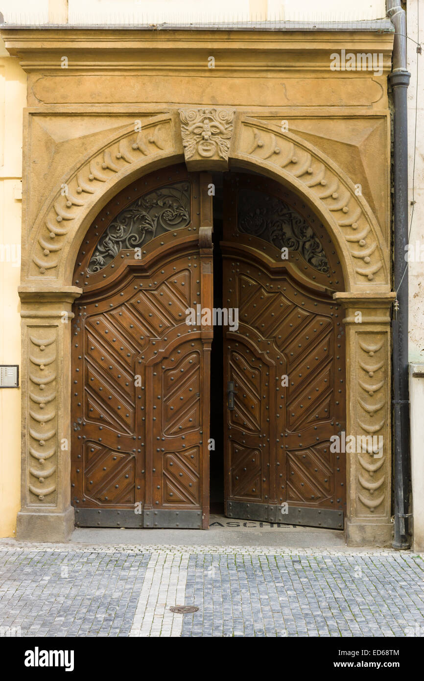 Ancient ceremonial wooden gate Stock Photo - Alamy