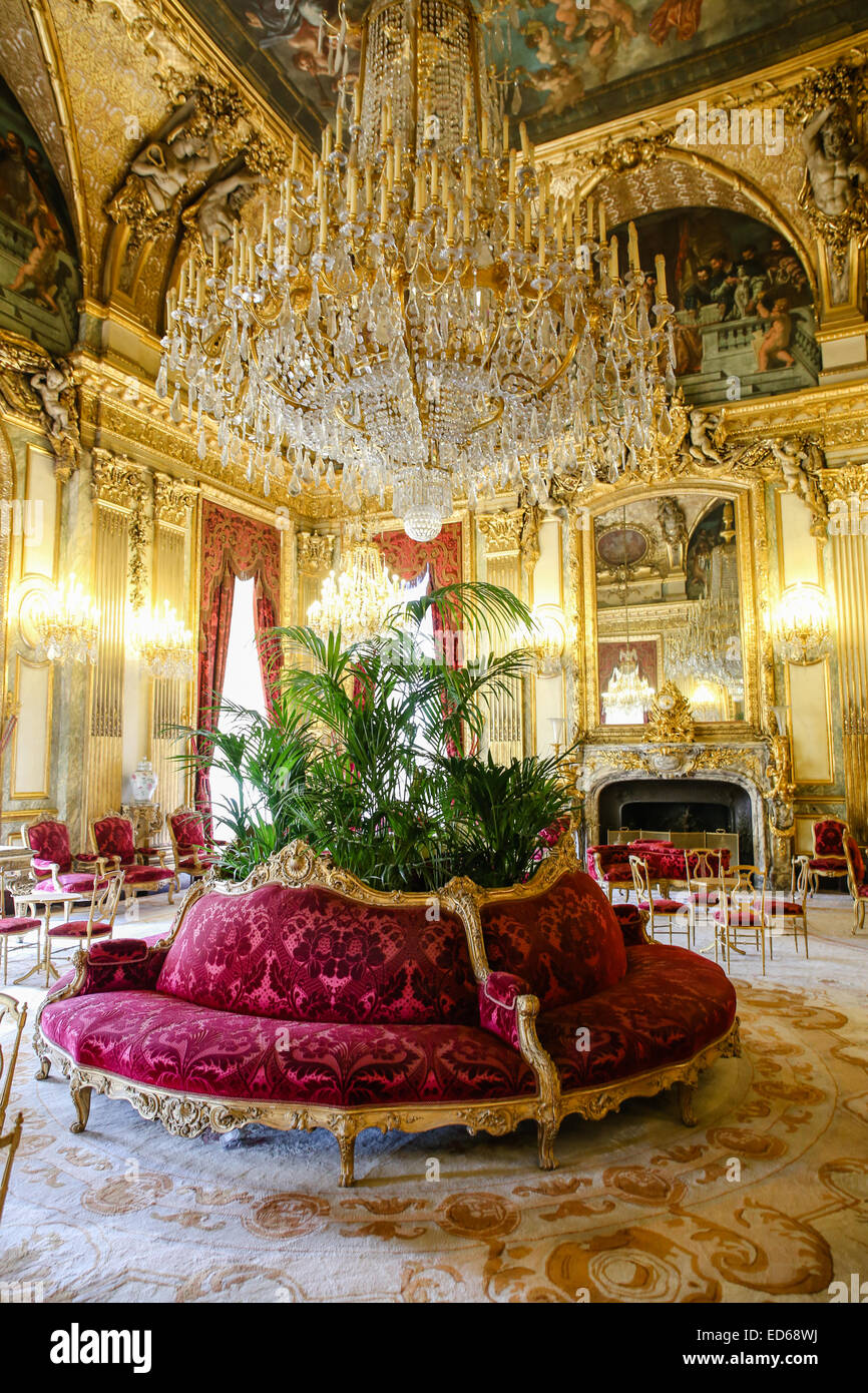 Napoleon apartment party area Louvre museum Stock Photo - Alamy