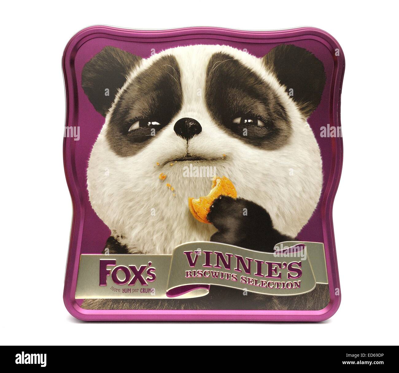 Vinnie the panda character used on the lid of fox's biscuit selection ...