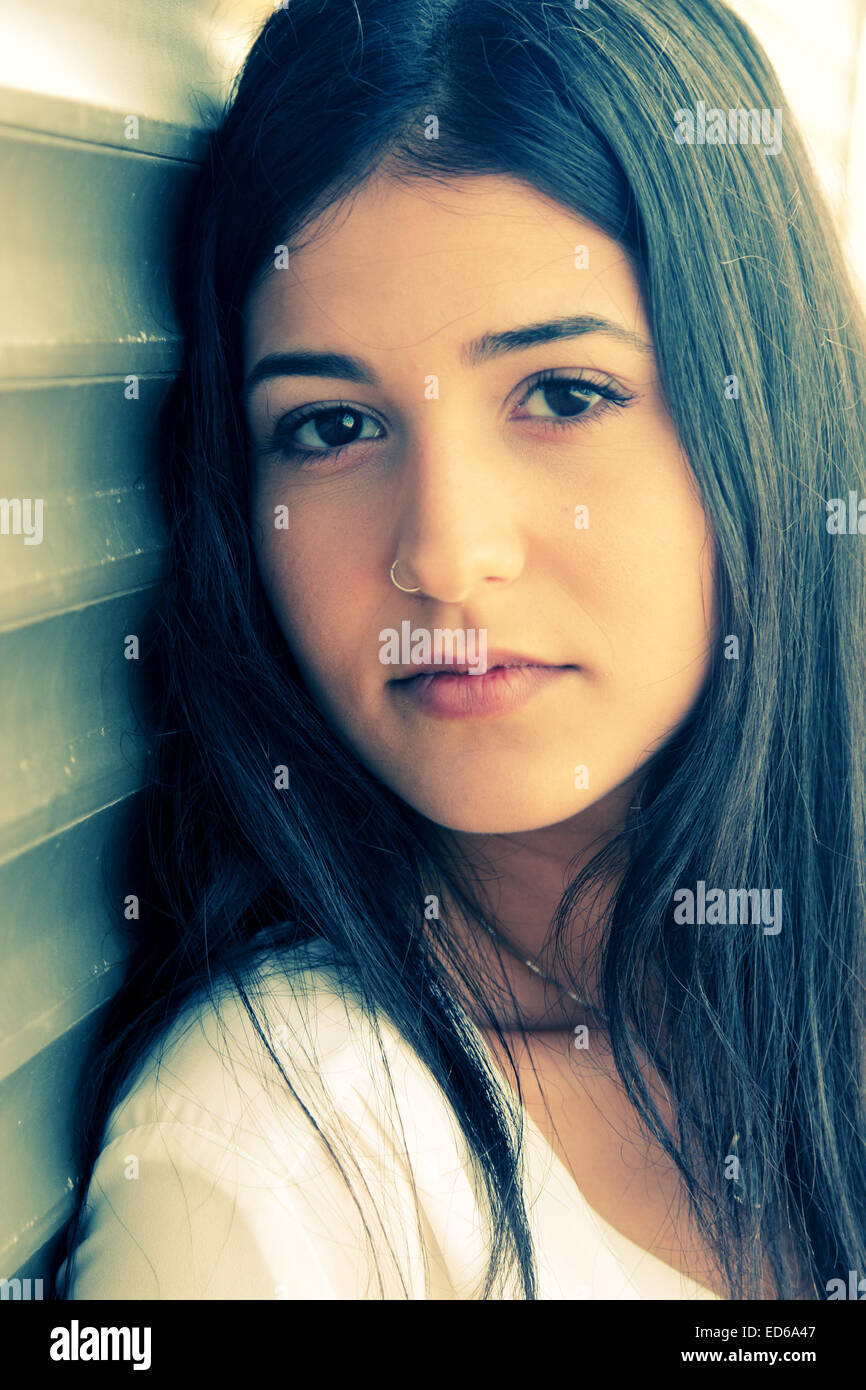 Outdoor closeup girl hi-res stock photography and images - Alamy