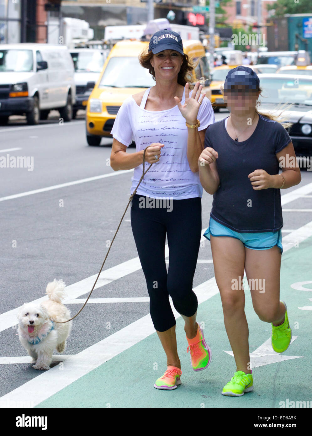 Kelly Killoren Bensimon out jogging with her daughter Featuring: Kelly ...