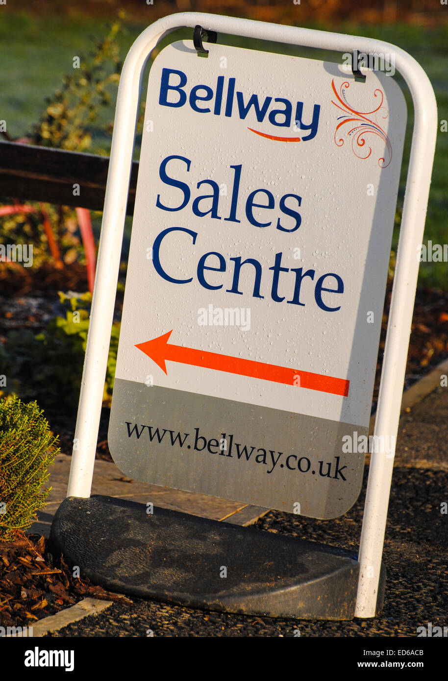 Bellway Building company sign Stock Photo - Alamy