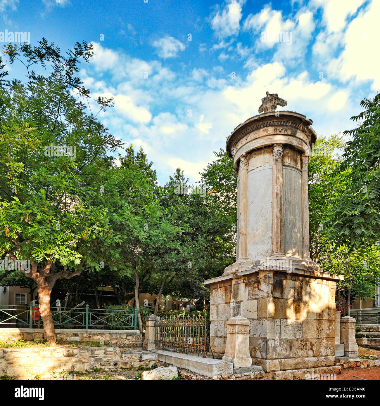 The Monument of Lysikrates (334 B.C.), Greece Stock Photo - Alamy