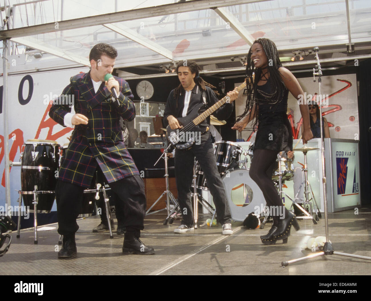 D REAM UK pop group about 1994 with Peter Cunnah at left Stock Photo ...