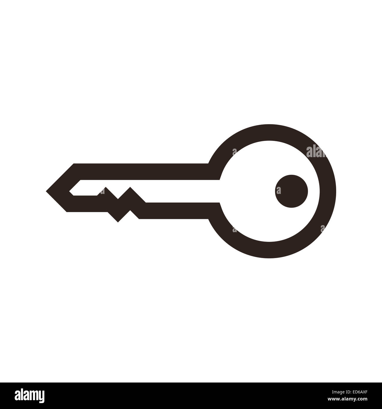 Key symbol isolated on white background Stock Photo - Alamy