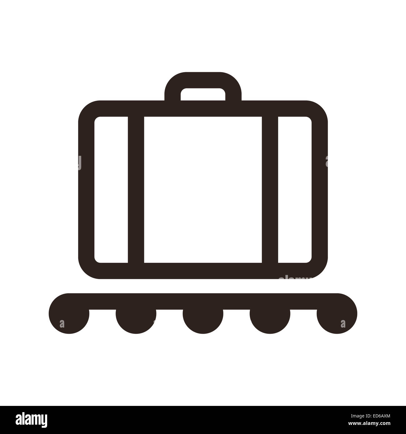 Baggage claim - travel icon isolated on white background Stock Photo ...