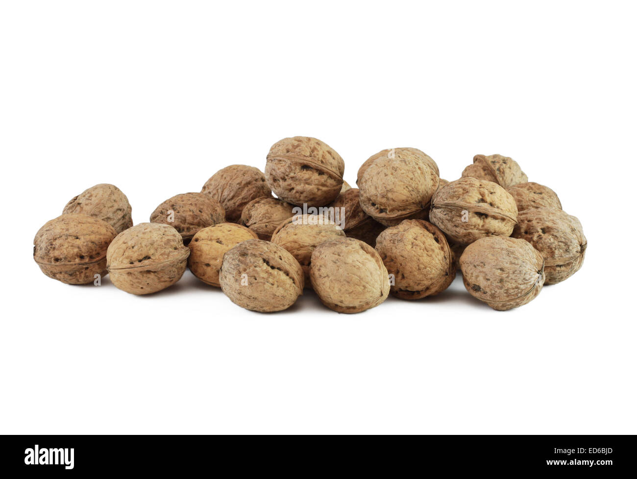 Walnuts, fruits isolated on white background Stock Photo - Alamy