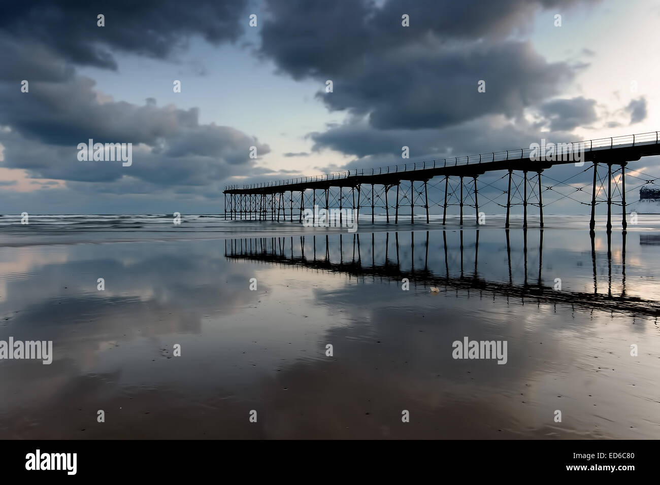 The iconic view from Saltburn by the Sea featuring the famous pier ...