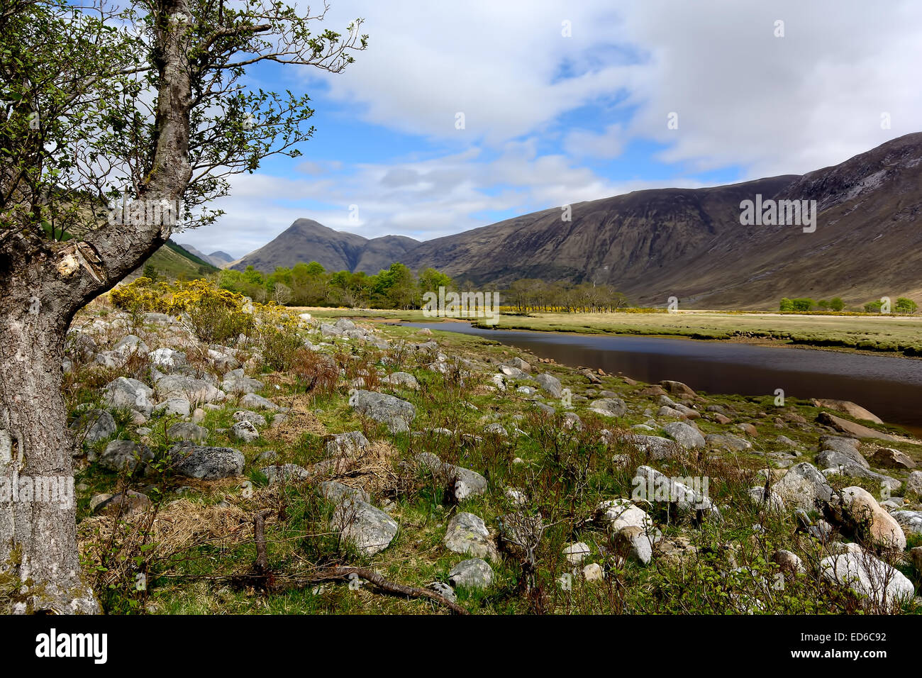 Glen Etive in the Highlands of Scotland Stock Photo - Alamy