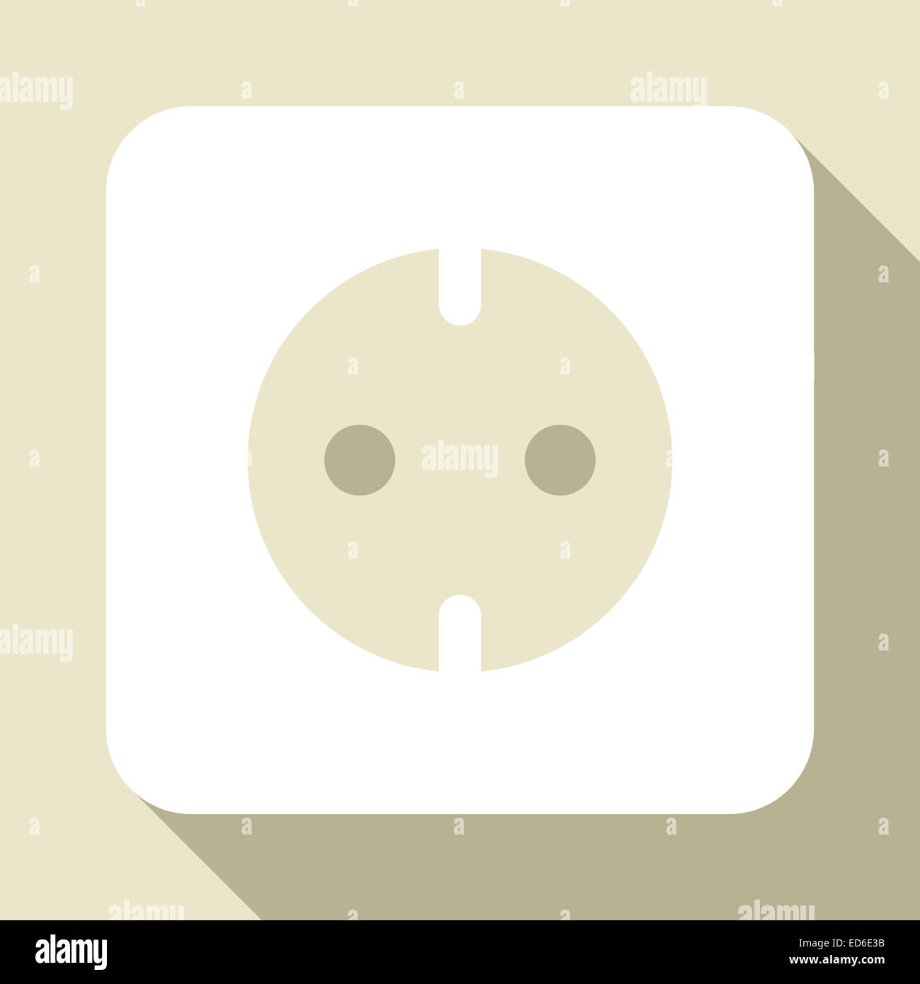 Socket icon on light background Stock Photo - Alamy