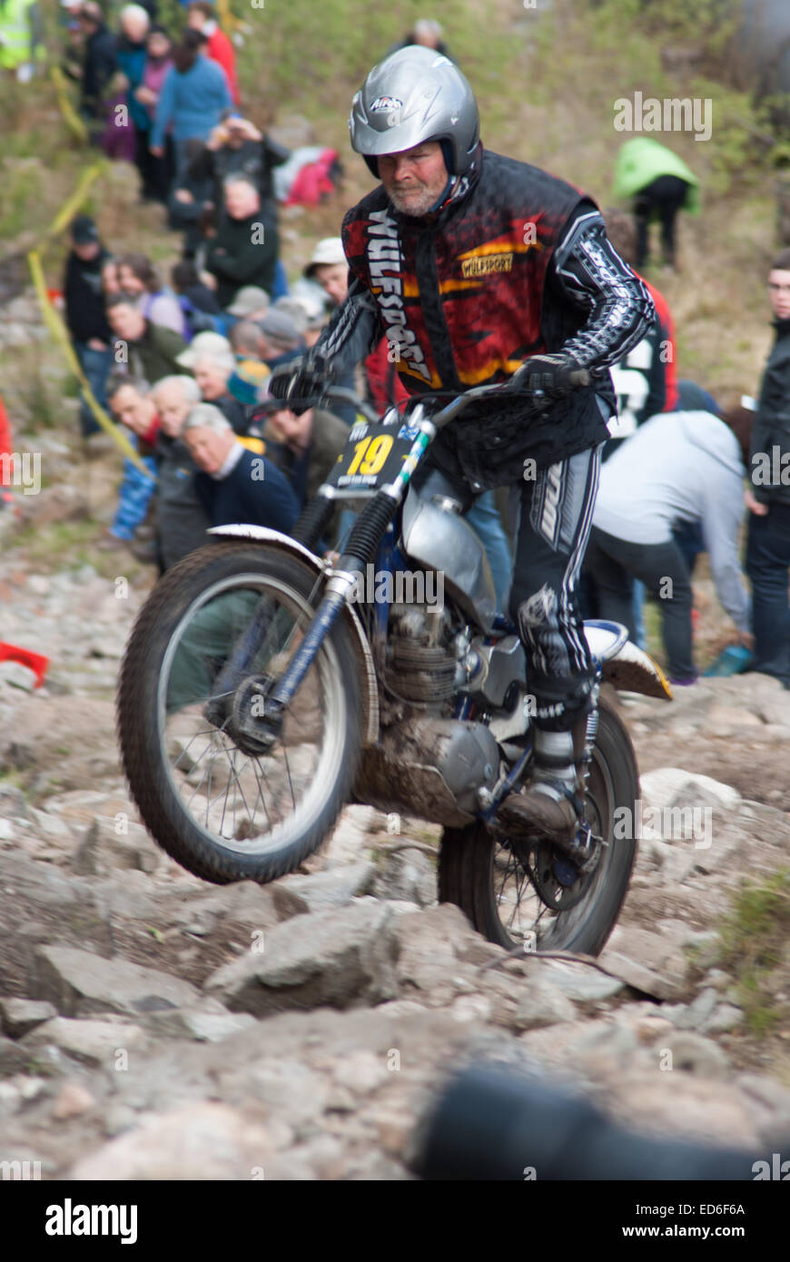 Competitor tacking the section known as the pipeline during the pre 65 ...