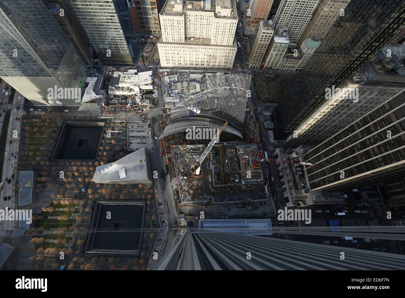 Manhattan, New York, USA. 12th Dec, 2014. A bird's-eye view of the 911 ...